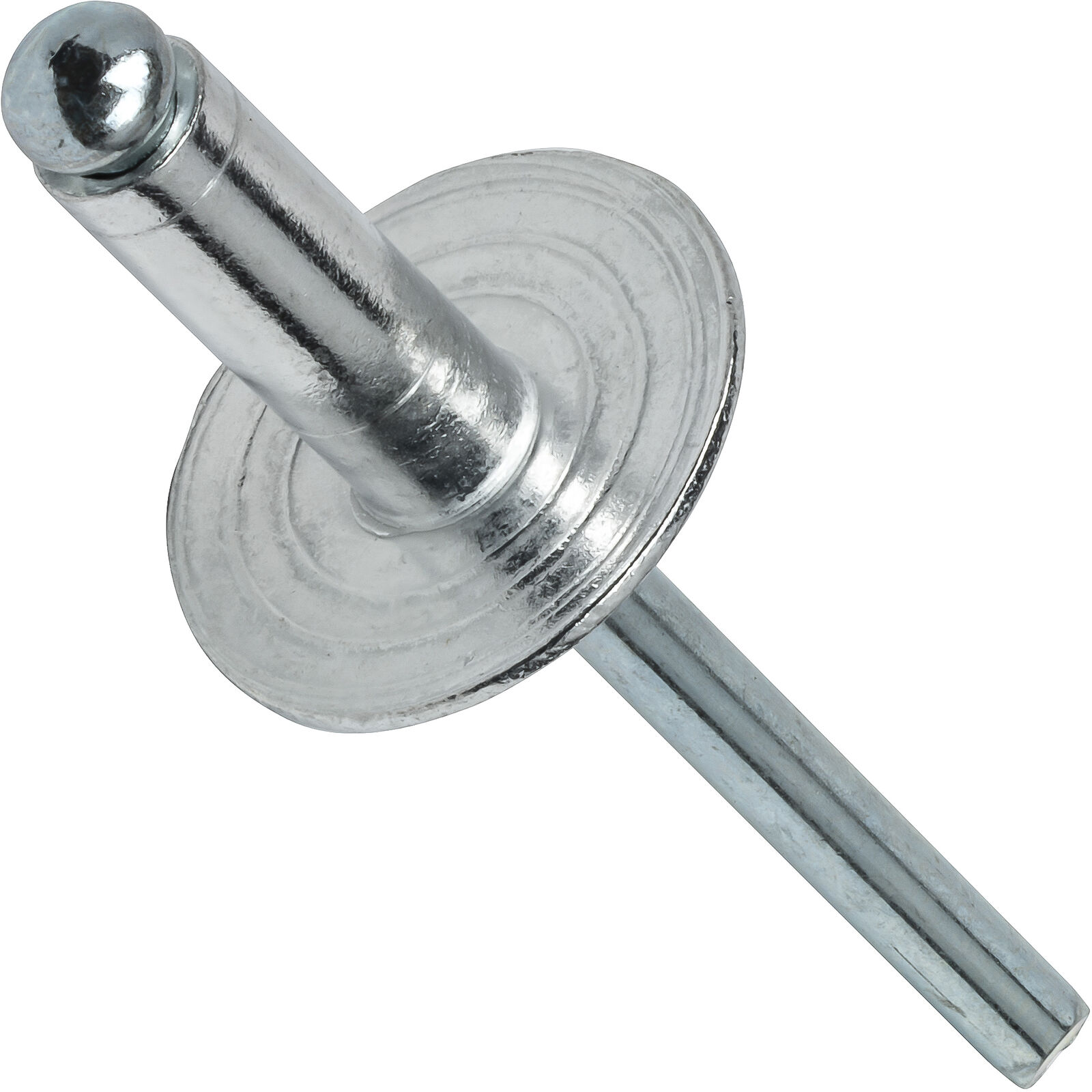 Large Flange Pop Rivets 1/8" x 3/8" Aluminum Body Steel Mandrel (4-6 ...