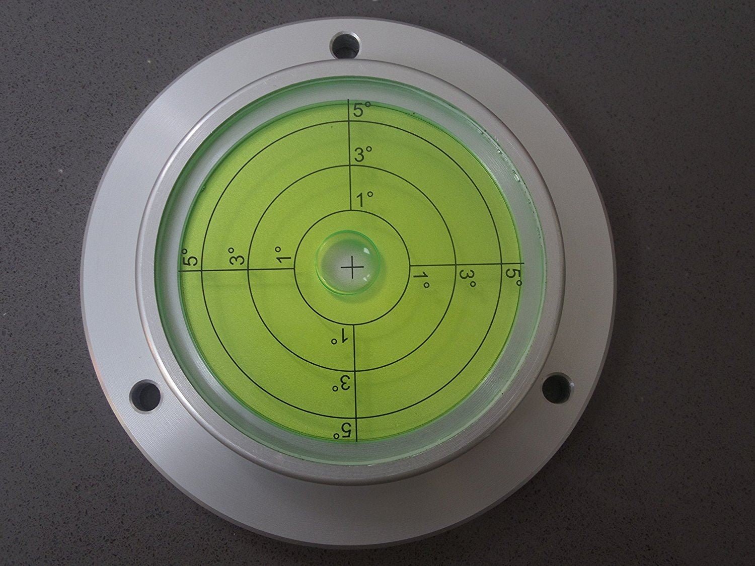 Very Large Flanged Metal Circular Angle Spirit Bubble Degree Level ...