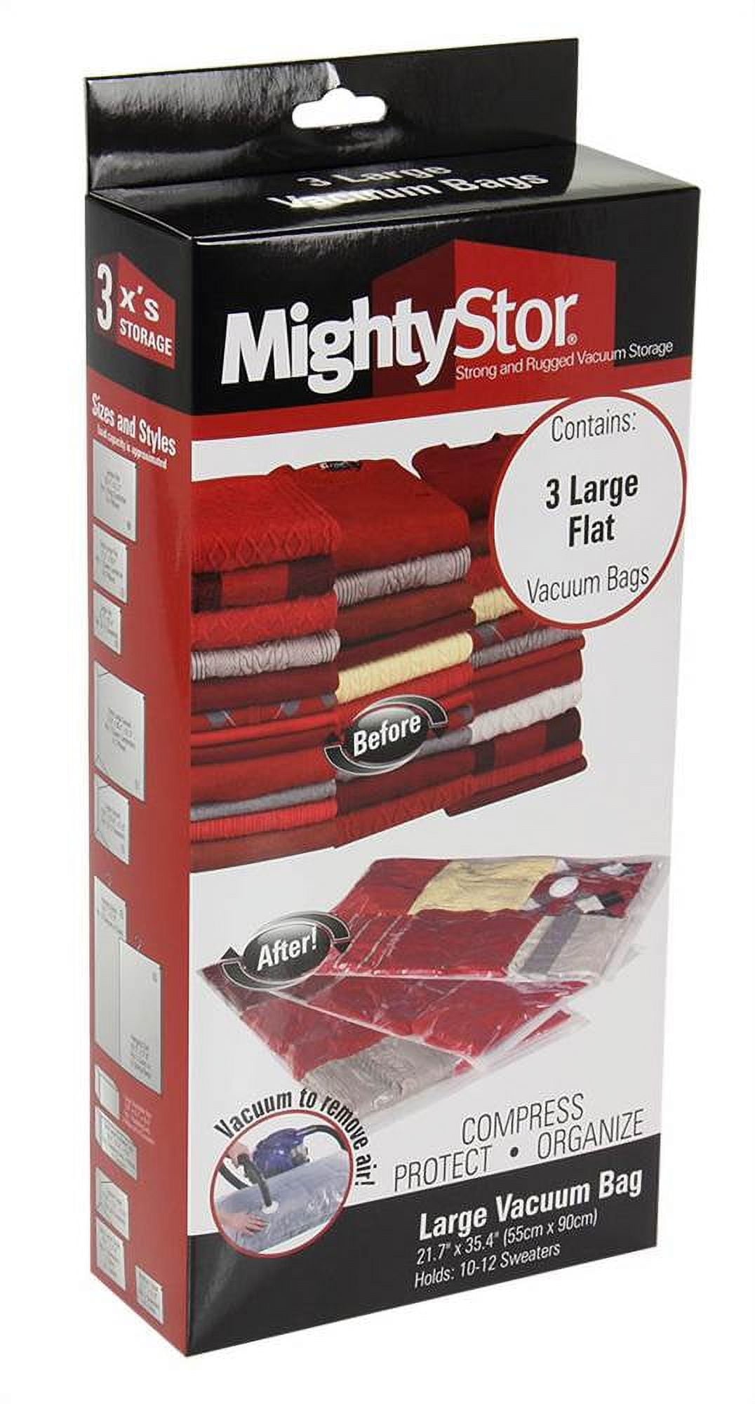 MightyStor Large Flat Vacuum Bag - 3 Count - Walmart.com