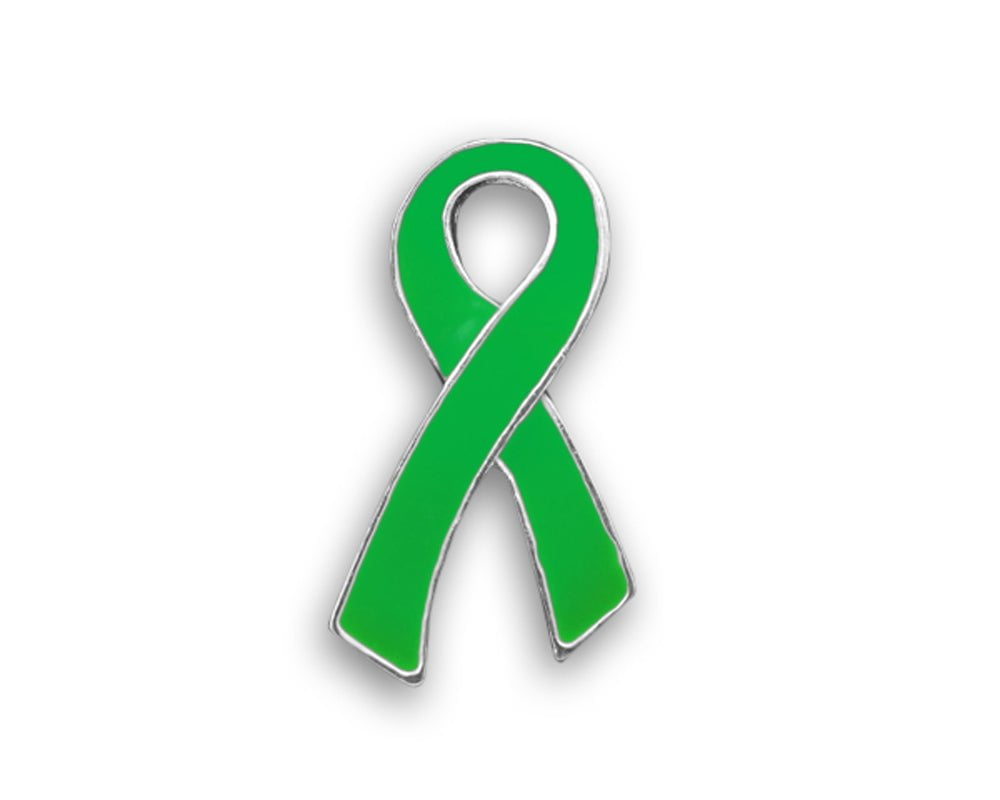 The Awareness Company Large Flat Green Ribbon Pins, 50 Pack - Walmart.com