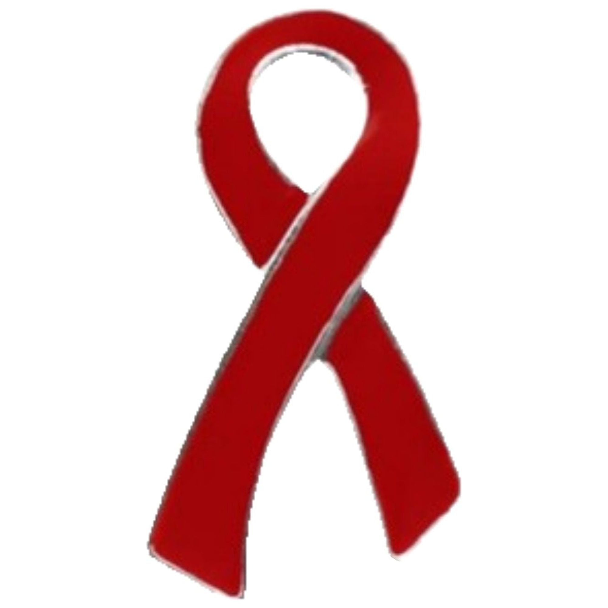 The Awareness Company Large Flat Red Ribbon Pins, 25 Count - Walmart.com