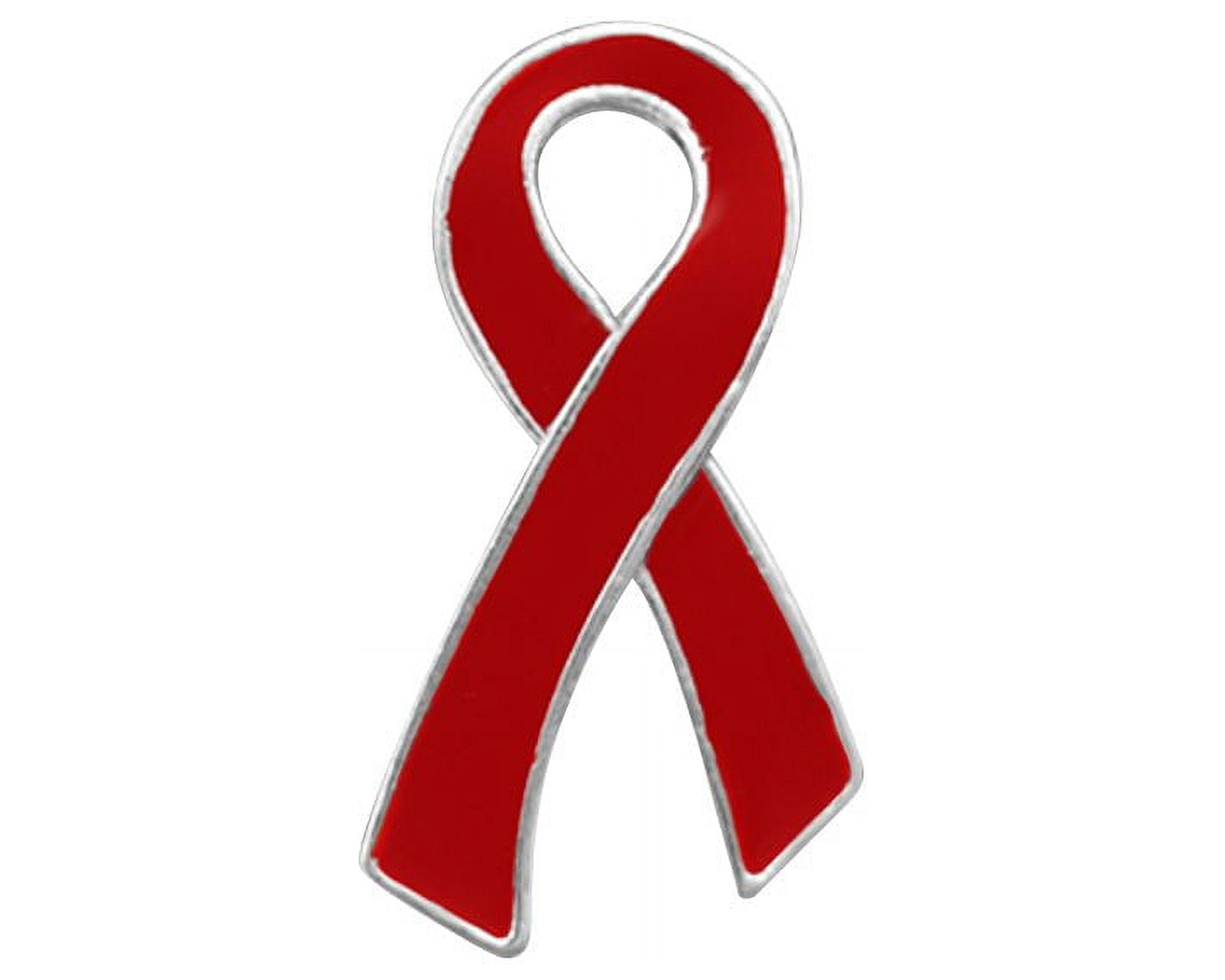 AIDS HIV Awareness Ribbon Pins - Walmart.com