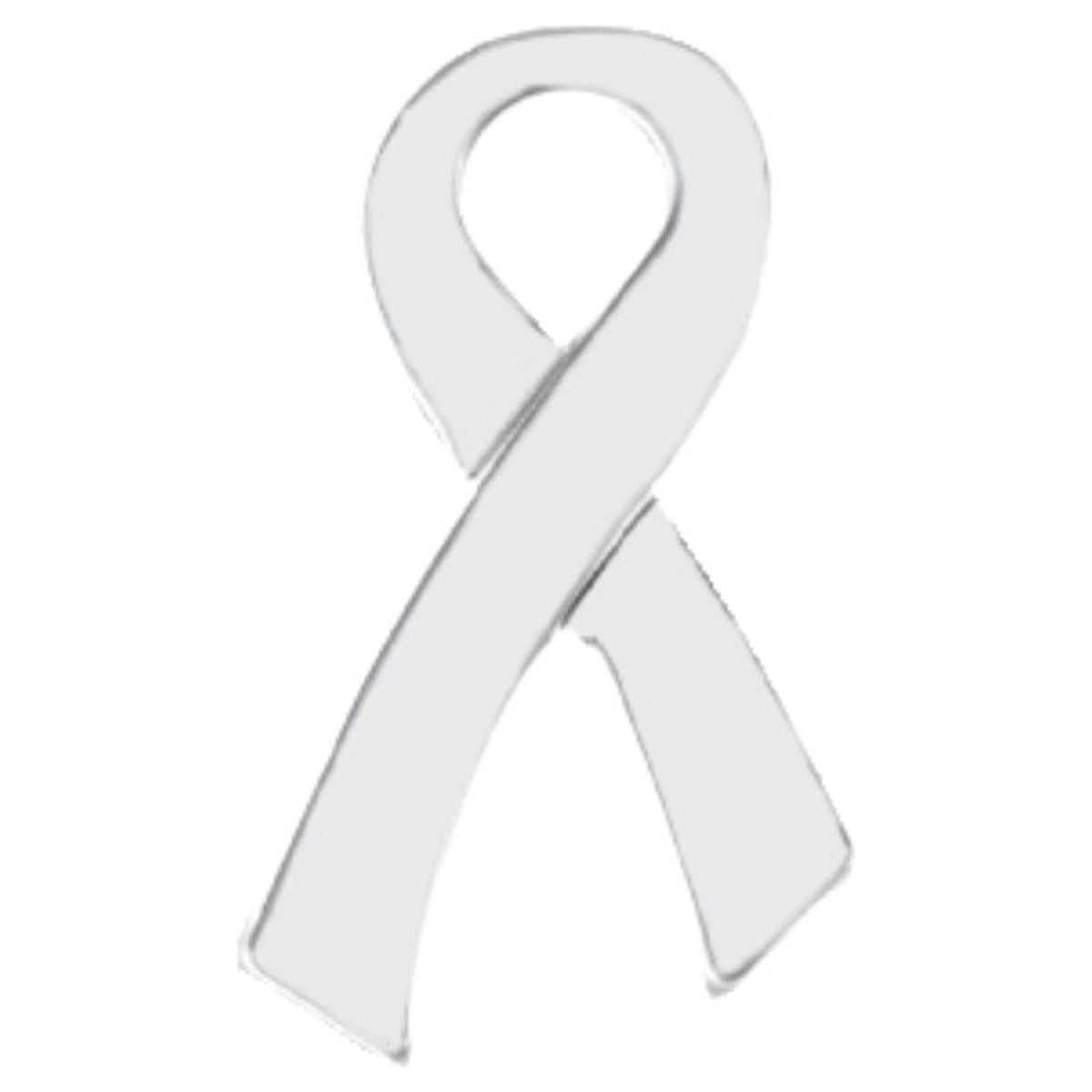 Large Flat White Ribbon Pins - Walmart.com