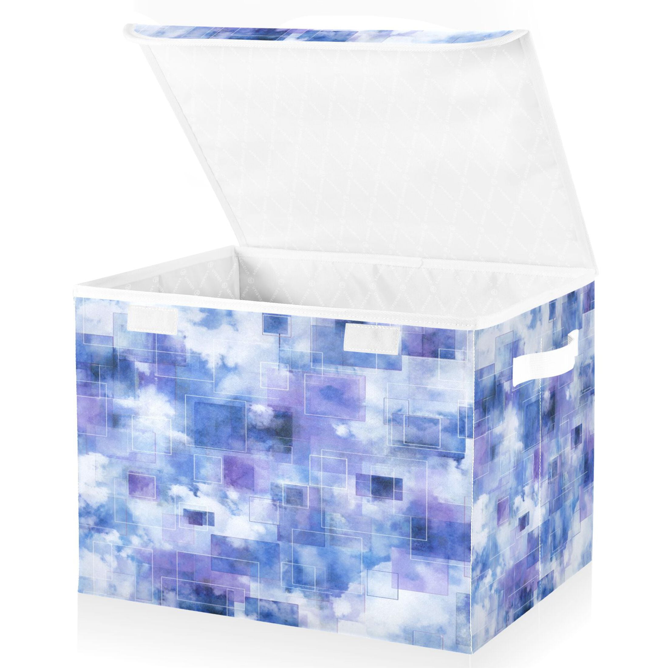 Large Fliplid Foldable Storage Bin Boxes Cubes Baskets with 2 Handles ...