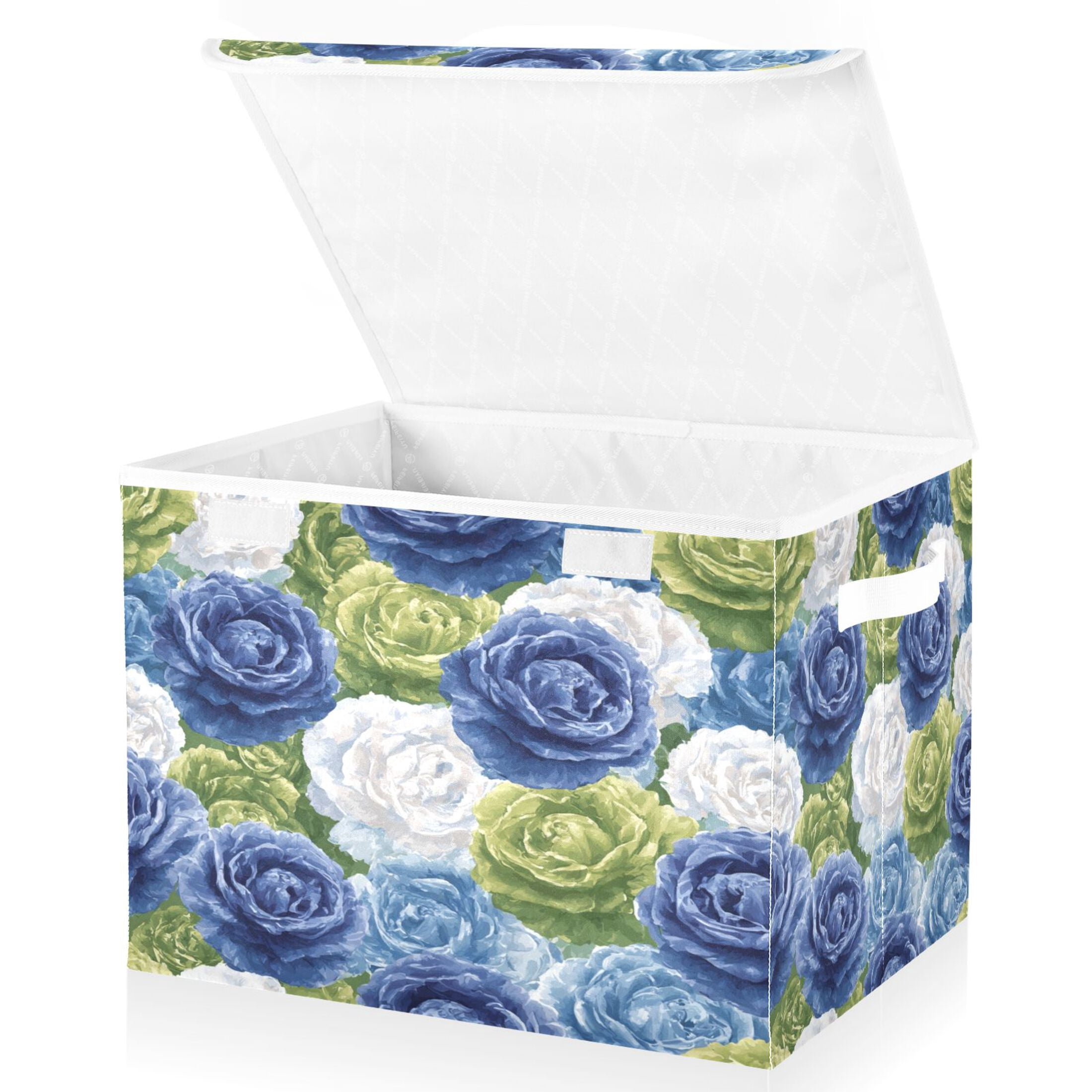 Large Fliplid Foldable Storage Bin Boxes Cubes Baskets with 2 Handles ...