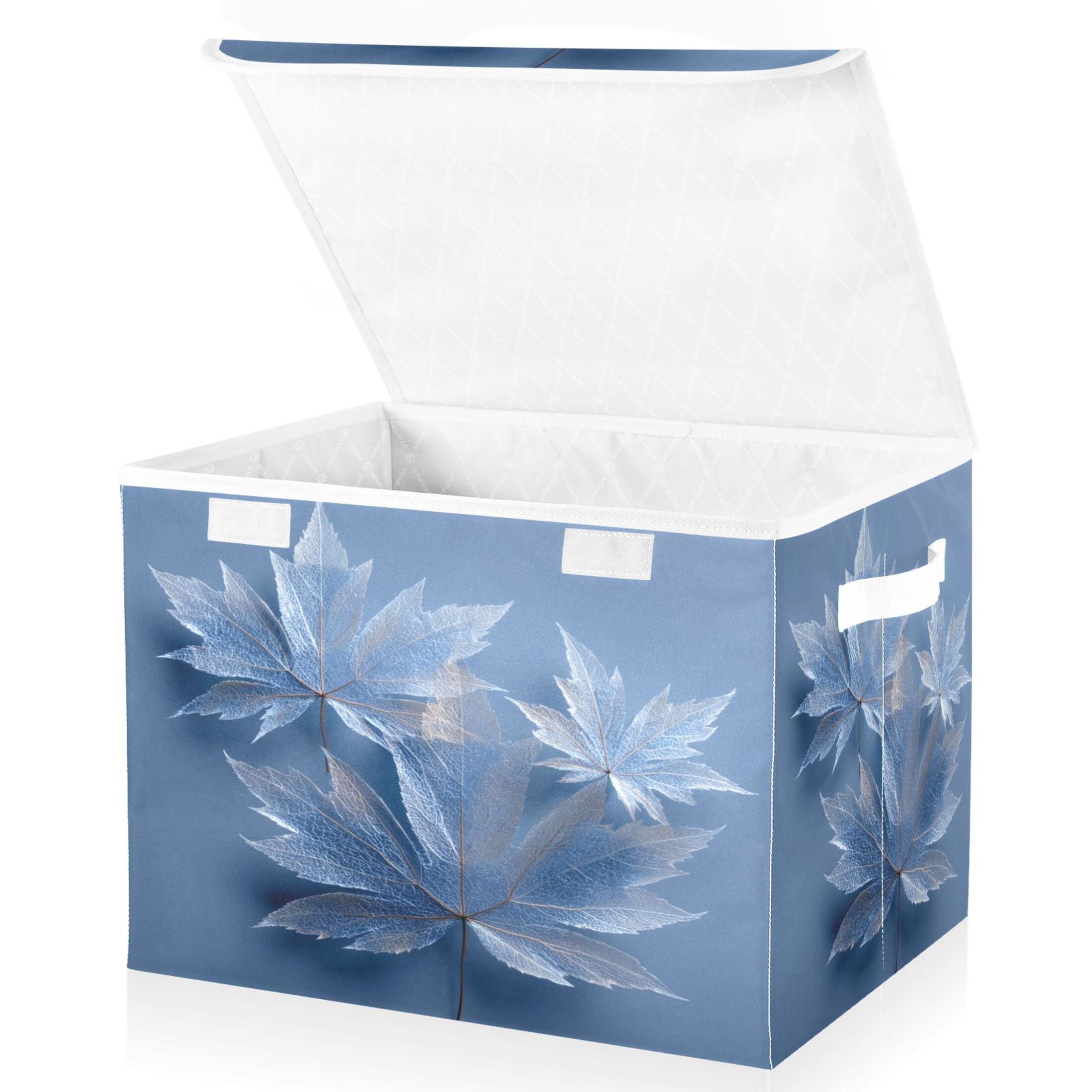 Large Fliplid Foldable Storage Bin Boxes Cubes Baskets with 2 Handles ...