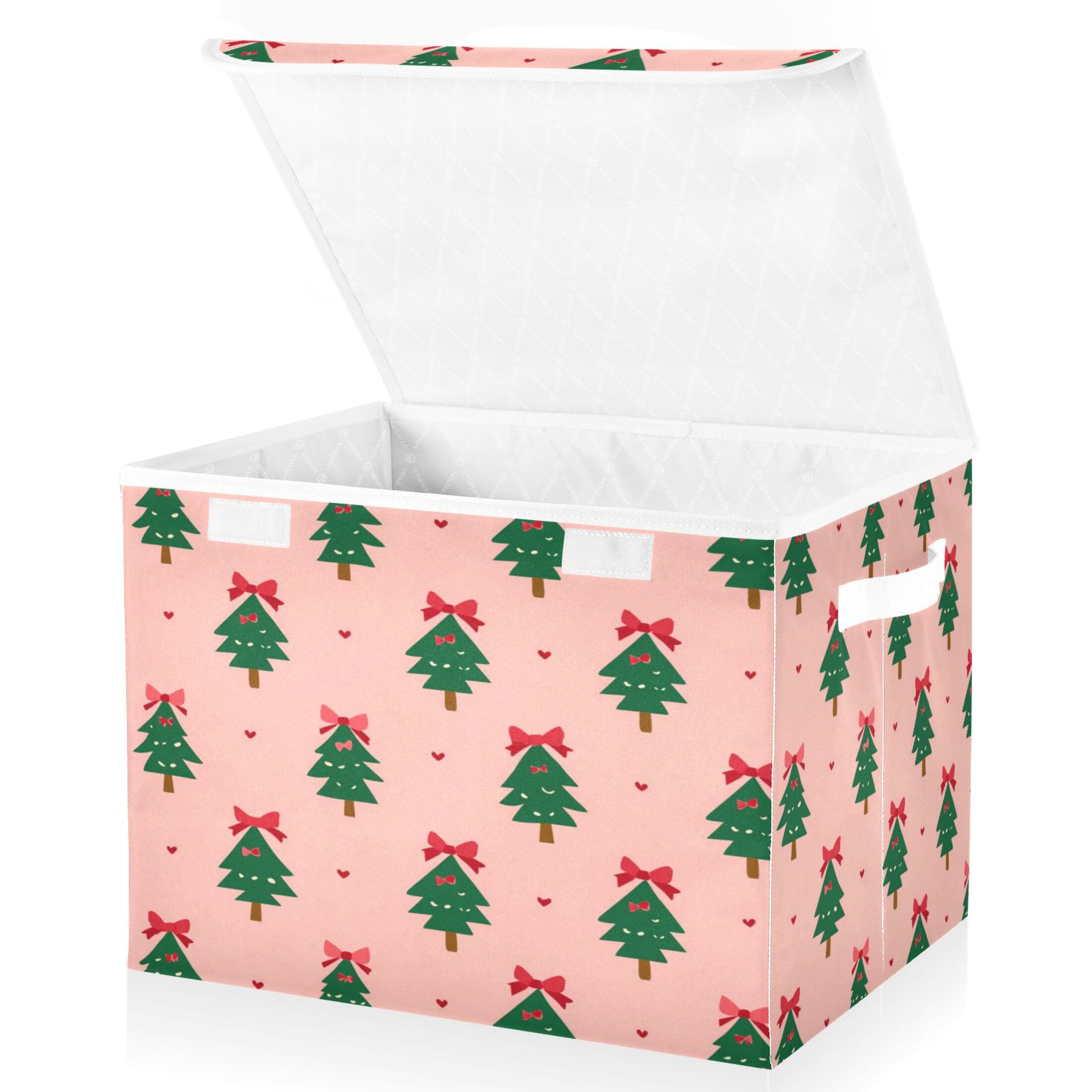 Large Fliplid Foldable Storage Bin Boxes Cubes Baskets with 2 Handles ...