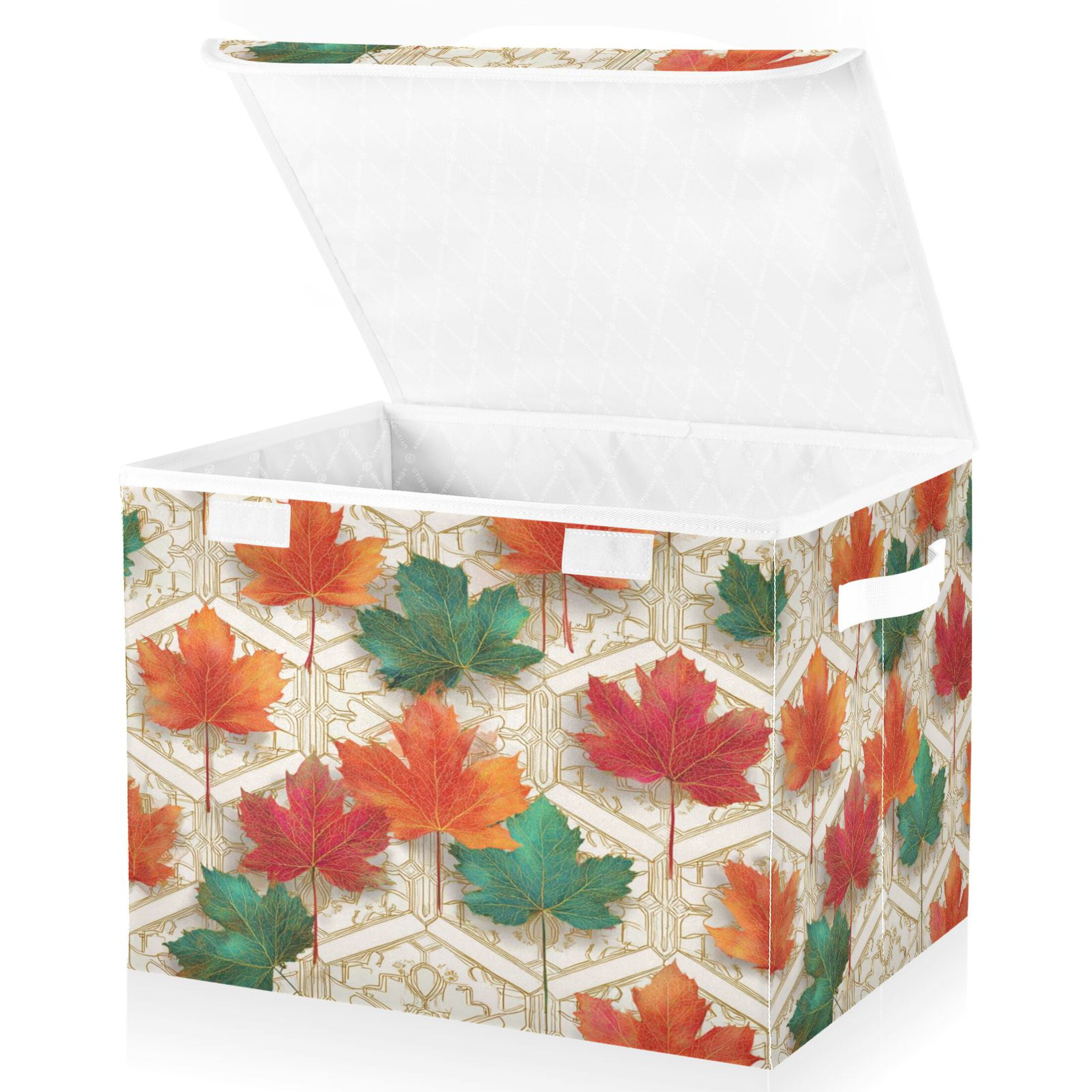 Large Fliplid Foldable Storage Bin Boxes Cubes Baskets with 2 Handles ...