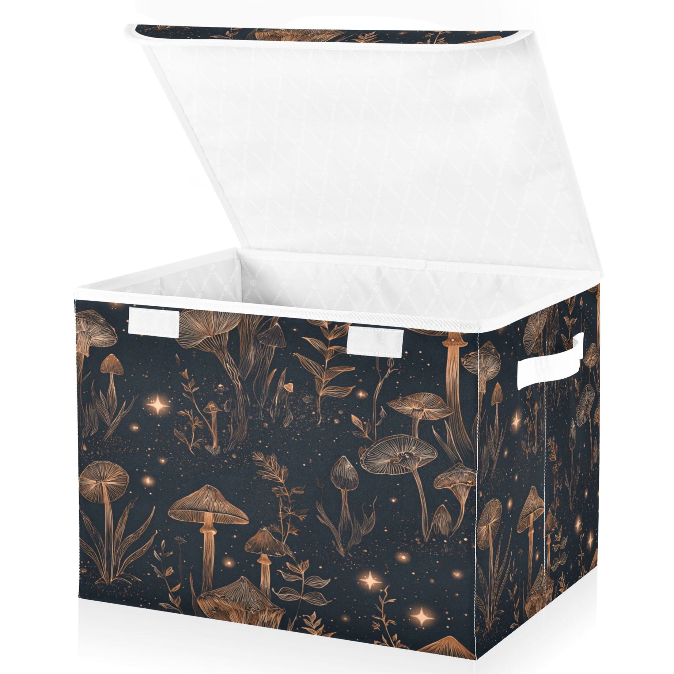 Large Fliplid Foldable Storage Bin Boxes Cubes Baskets with 2 Handles ...