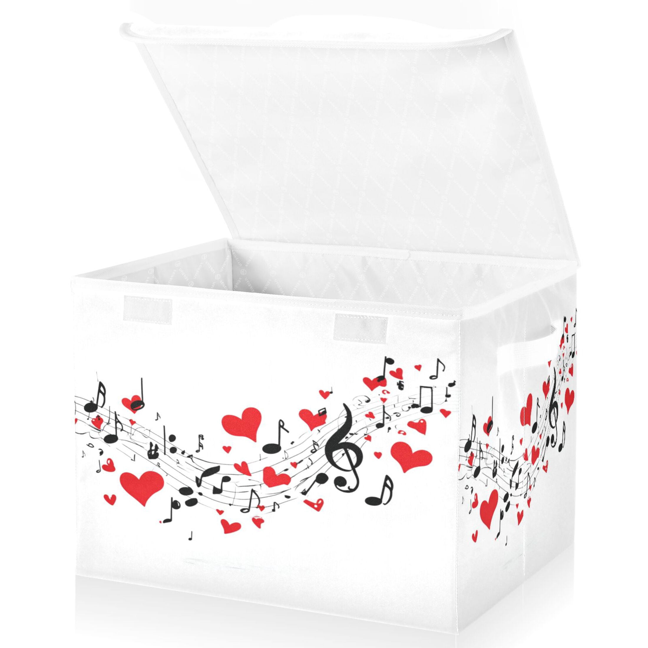 Large Fliplid Foldable Storage Bin Boxes Cubes Baskets with 2 Handles ...