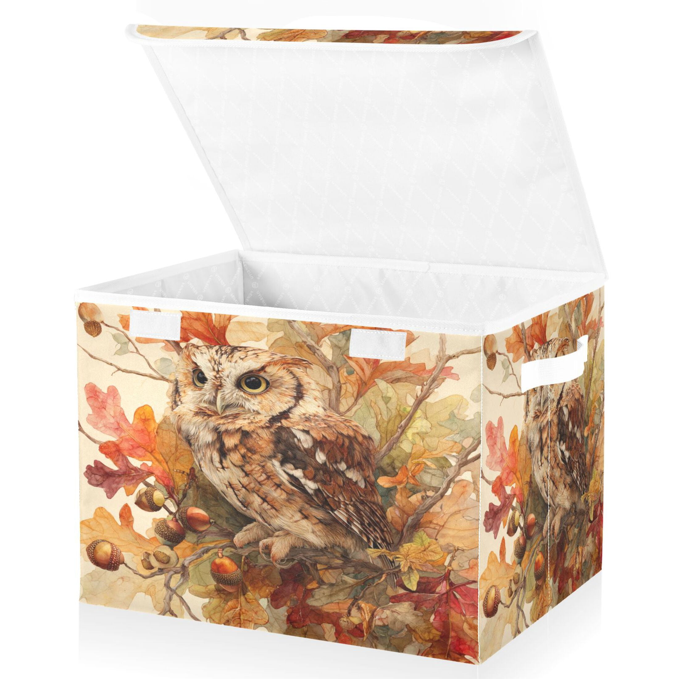 Large Fliplid Foldable Storage Bin Boxes Cubes Baskets with 2 Handles ...
