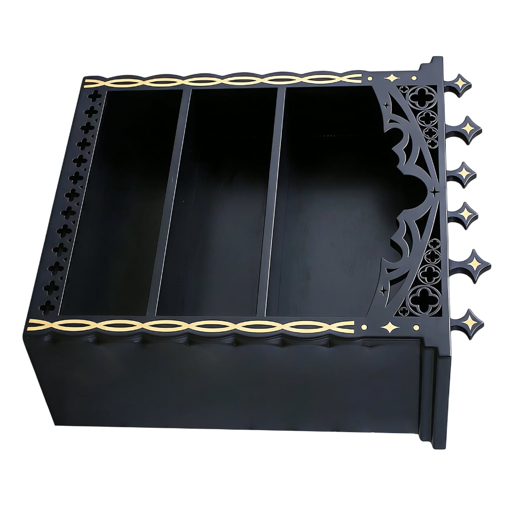 Large Floating Crystal Shelf for Wall, Wooden Rock Storage Organizers ...