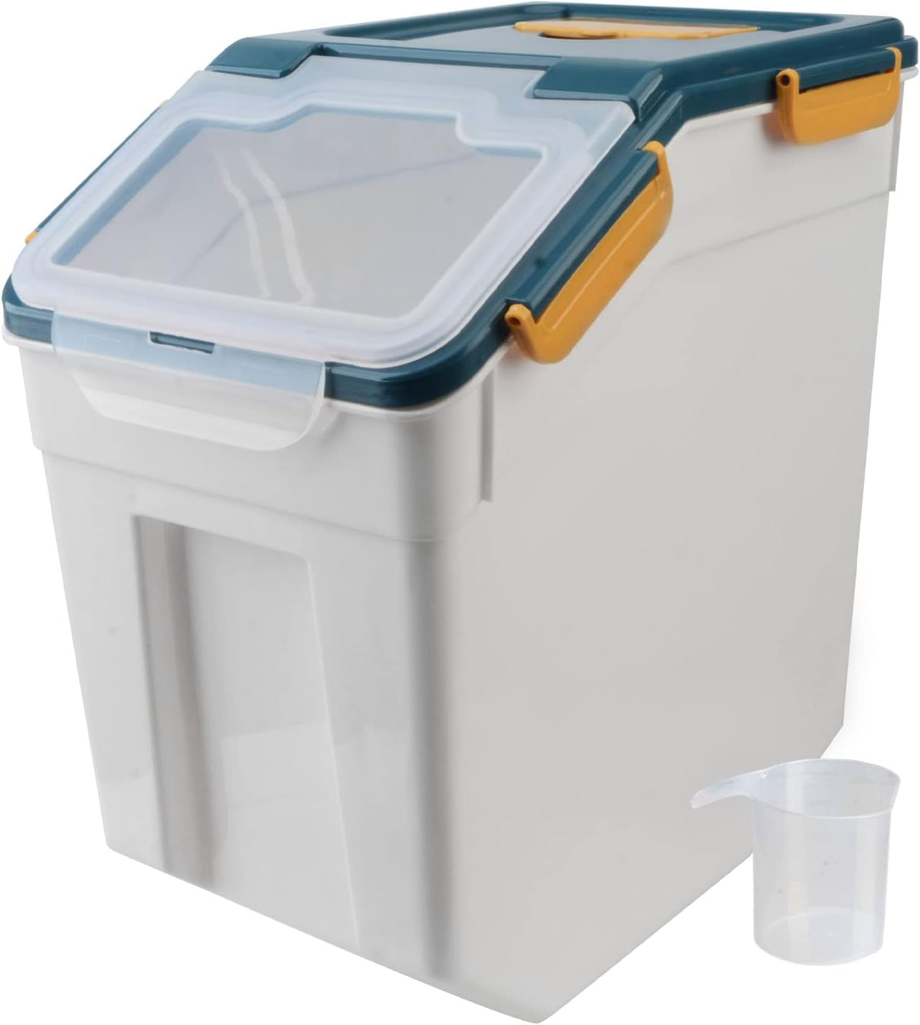 Large Flour Storage Container Bin 25lb, Airtight Rice Storage ...