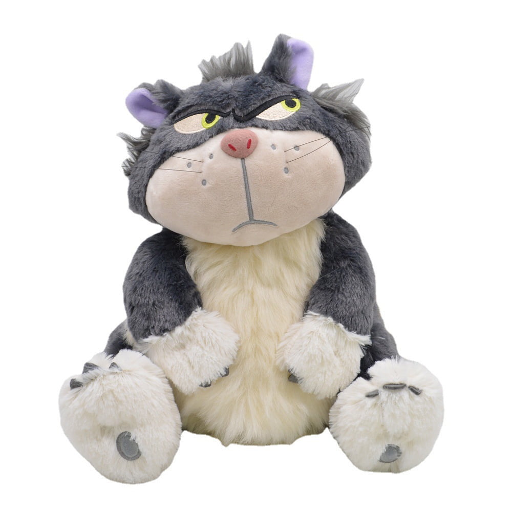 Large Fluffy Cute Fat Cat Plush Toy, 17.7" Cartoon Lucifer Cat Soft ...