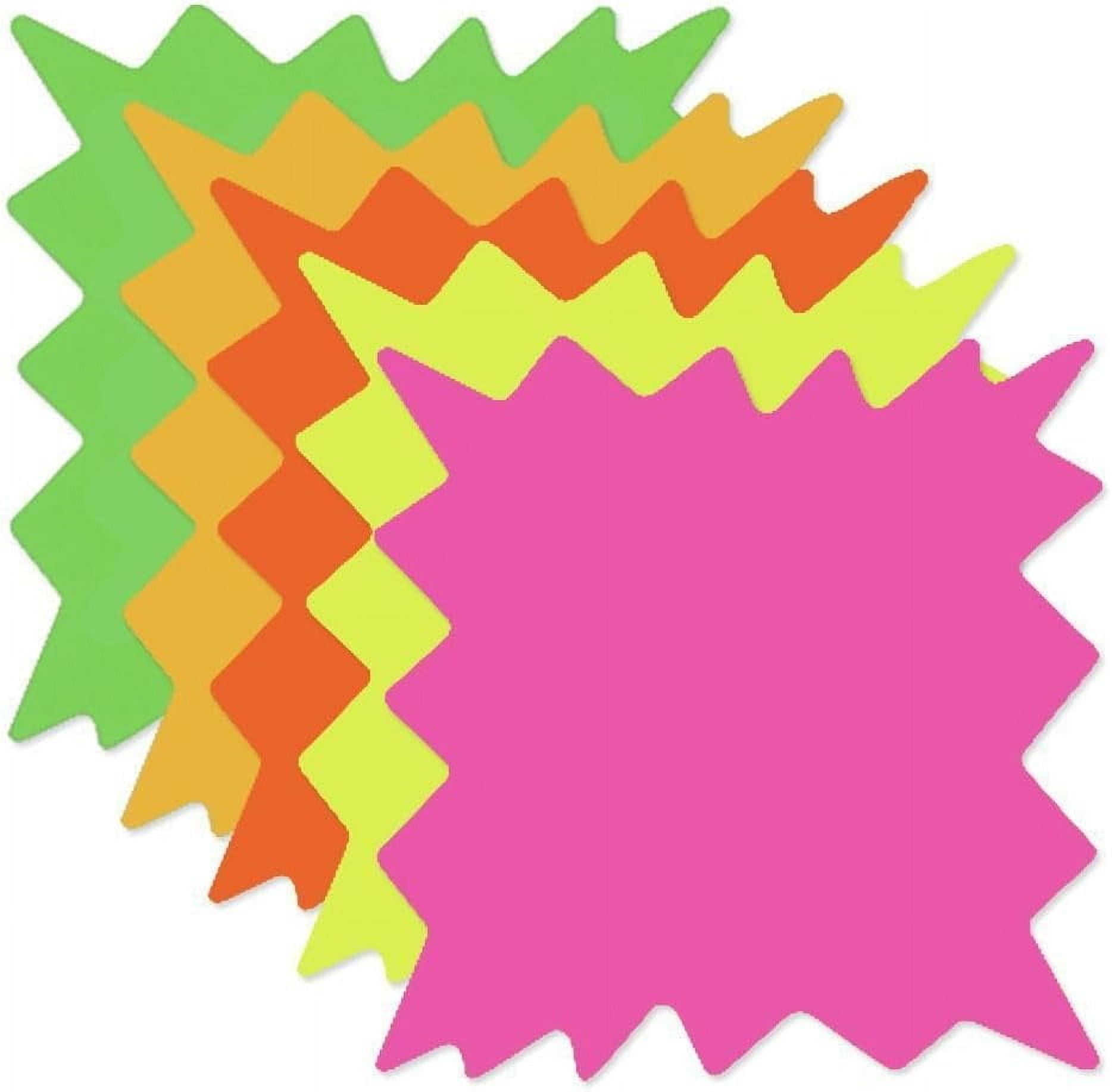 Large Fluorescent Starburst Signs, 17068 - Walmart.com