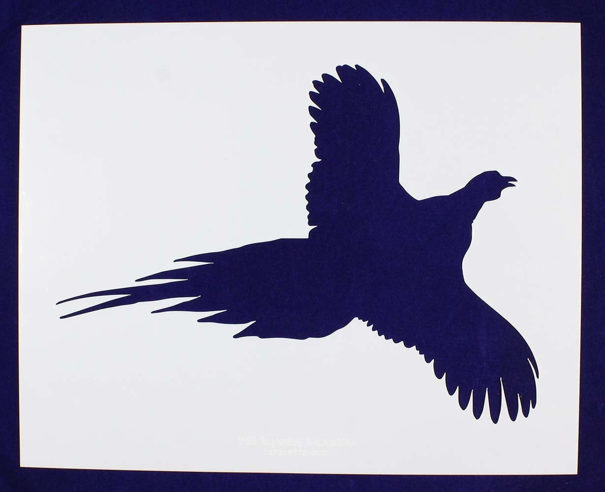 Large Flying Pheasant Stencil -1 pc-Mylar 14mil - Painting /Crafts ...