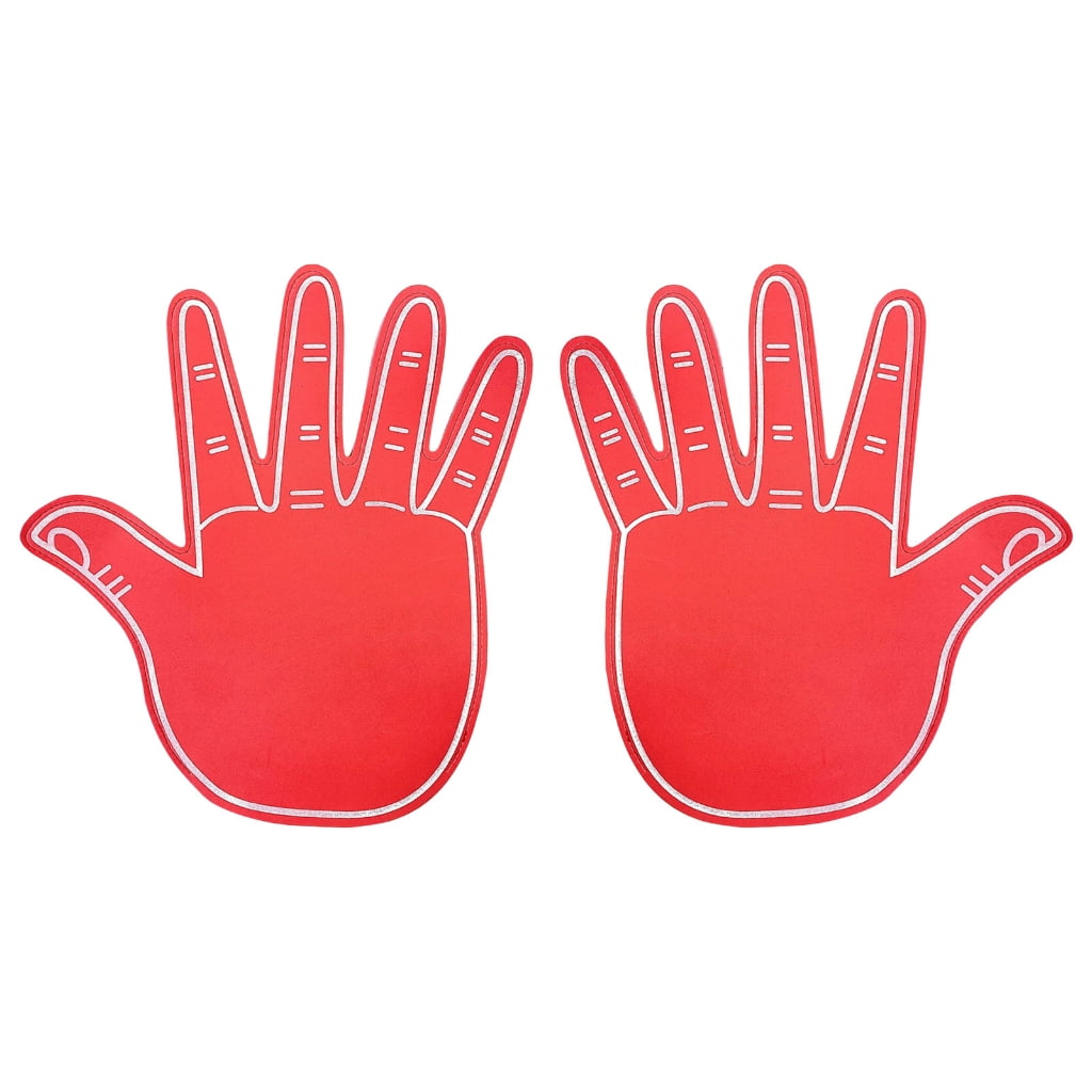 Large Foam Hand Pair Cheerleading Accessories with Double Sided Design ...