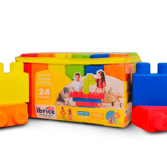 Large Foam Rubber Building Blocks Max 24 Piece Creative, Educational ...