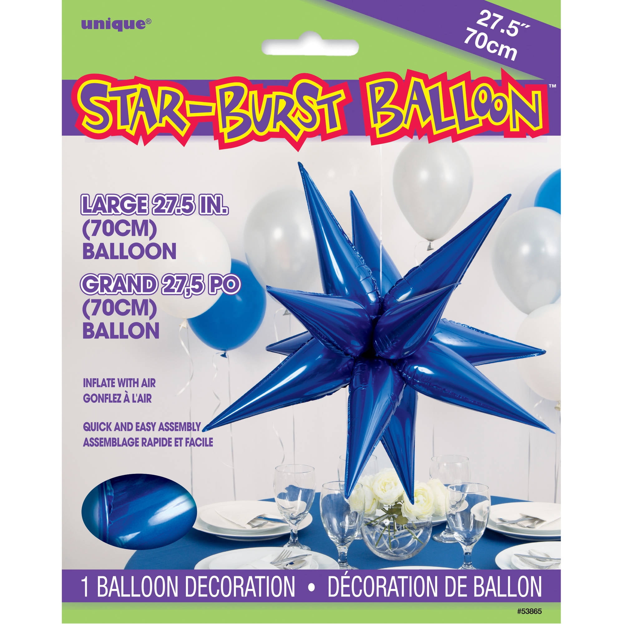Large Foil 12 Point Star Balloon, 27 in, Royal Blue, 1ct - Walmart.com
