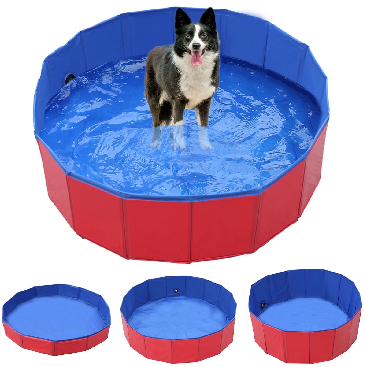 Large Foldable Dog Pool Collapsible Pool for Dog Swimming Pool Portable ...