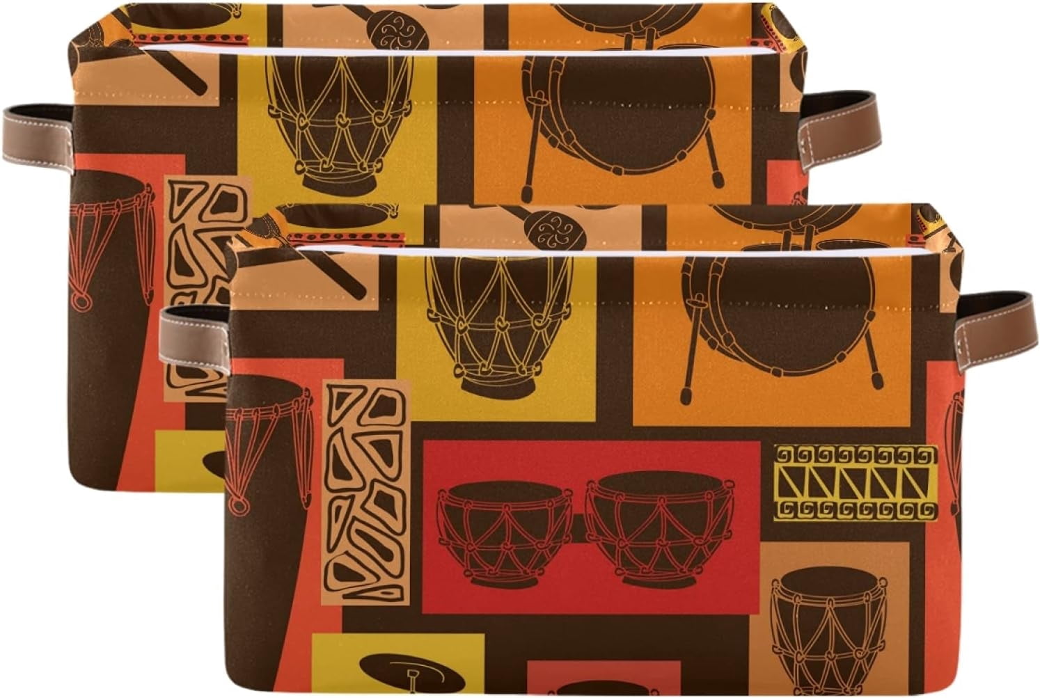 Large Foldable Storage Bin Musical Drum Percussion Fabric Storage ...