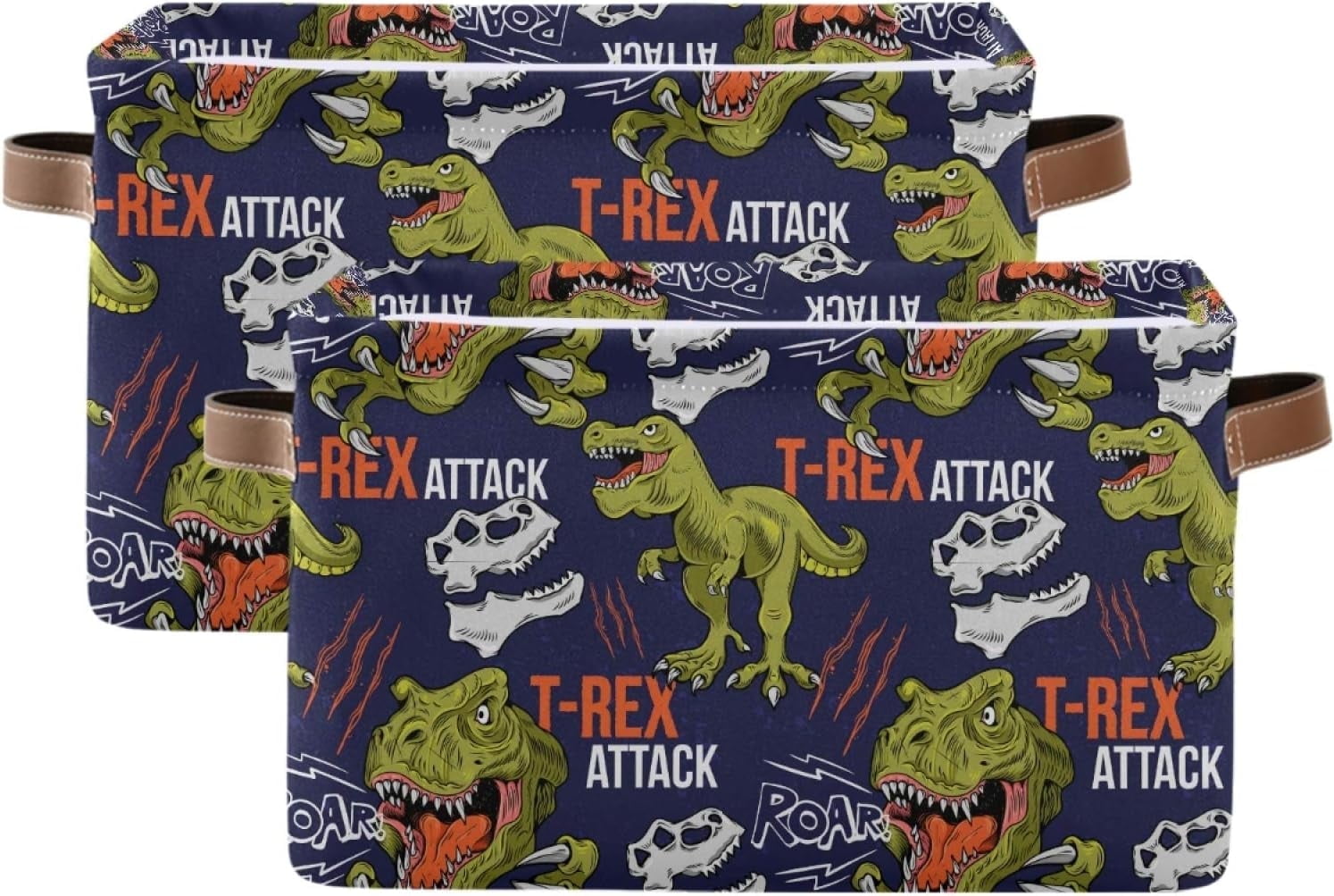 Large Foldable Storage Bin Tyrannosaurus Rex Dinosaur Fabric Storage ...