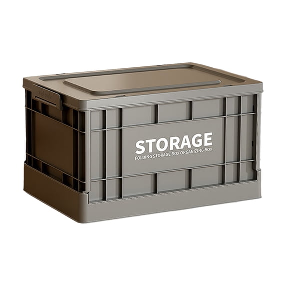 Large Foldable Storage Box - 16.9x11.2x9.6 Inch Plastic Organizer Bin ...