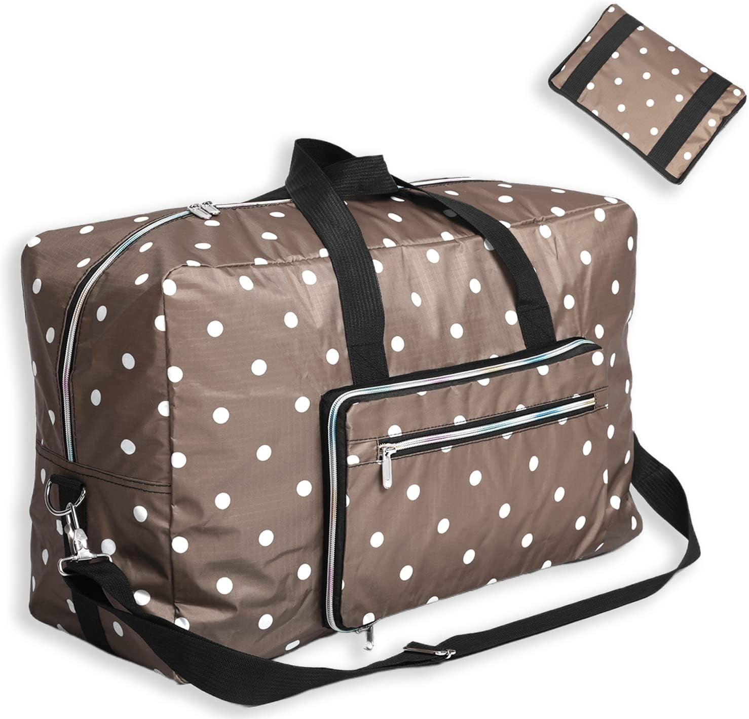 Large Foldable Travel Duffel Bag with Trolley Sleeve, Duffel Bag Gym ...