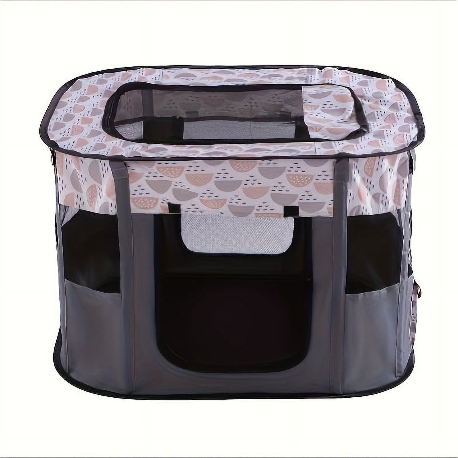 Large Folding Dog Cage - Spacious Rectangular Pet Playpen for Puppies ...