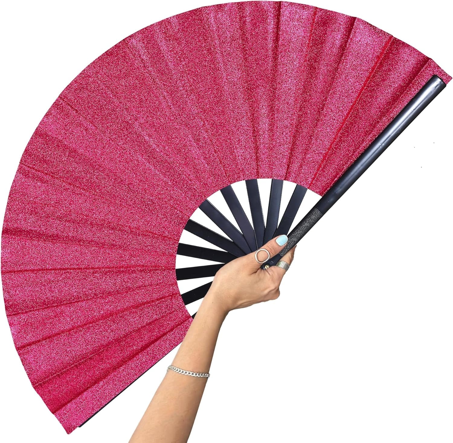 Large Folding Fan-Hand Fan Popping Fan For Line Dancing Clacking Fans ...