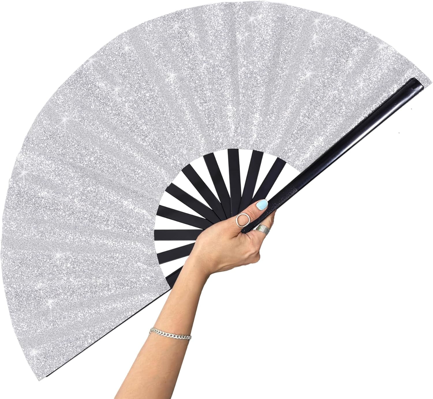 Large Folding Fan-Hand Fan Popping Fan for Line Dancing Clacking Fans ...