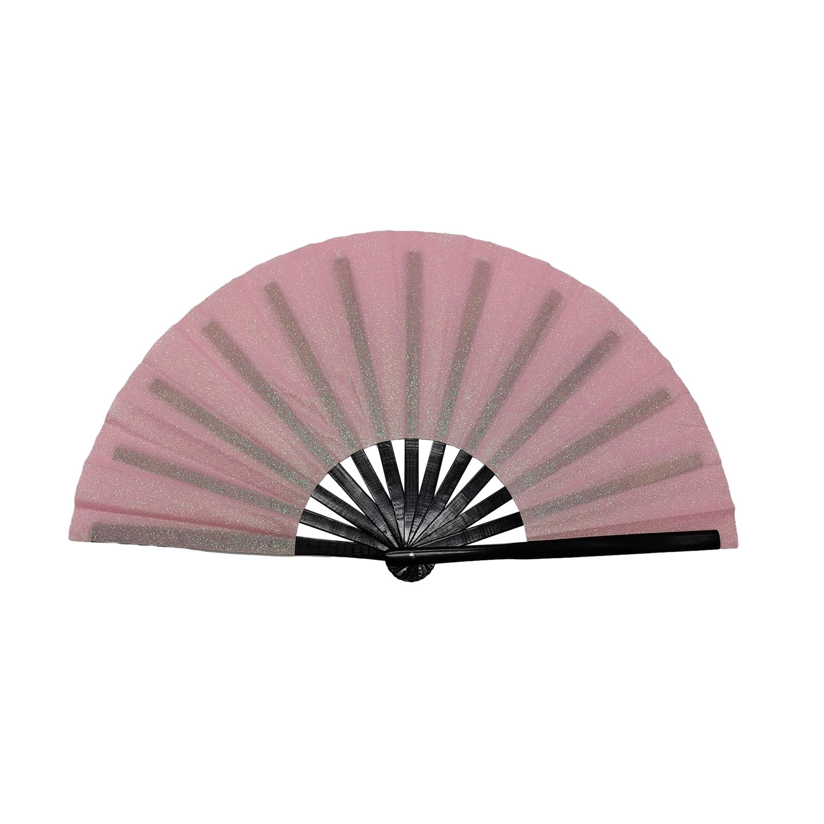 Homerr Large Folding Fan Large Folding Shiny Hand Rave with Storage ...