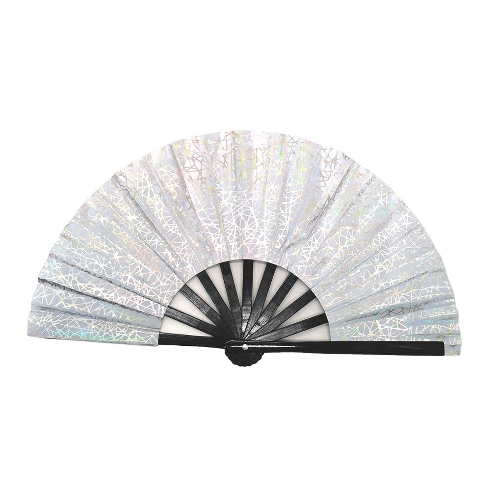 Large Folding Fan Reflective Decorative Fans New Handheld FanZ4Y6 O9Y0 ...
