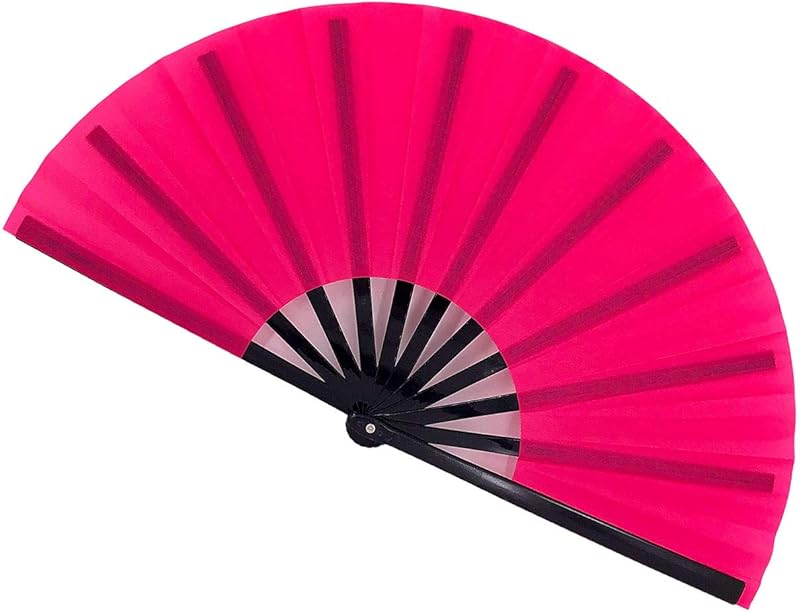 Large Folding Fans Rave Hand Clap Fan Popping Fan for Line Dancing, Big ...