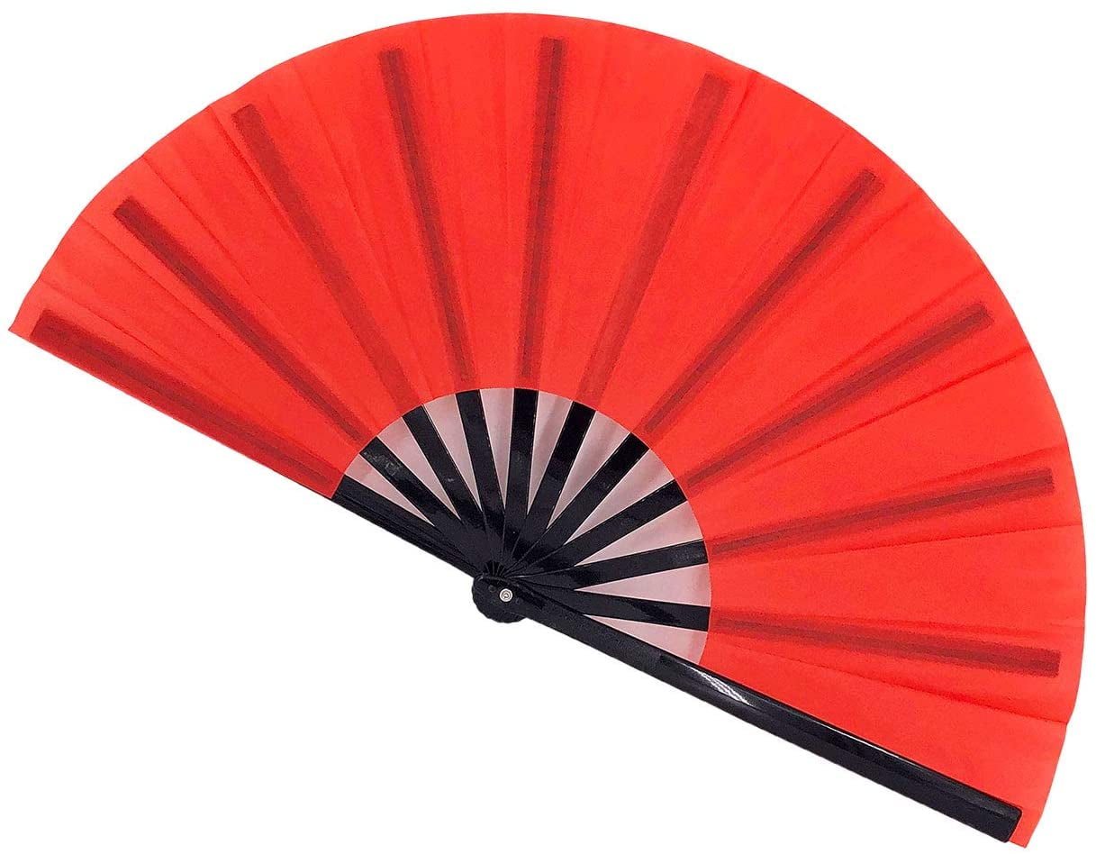 Large Folding Fans Rave Hand Clap Fan Popping Fan for Line Dancing, Big ...