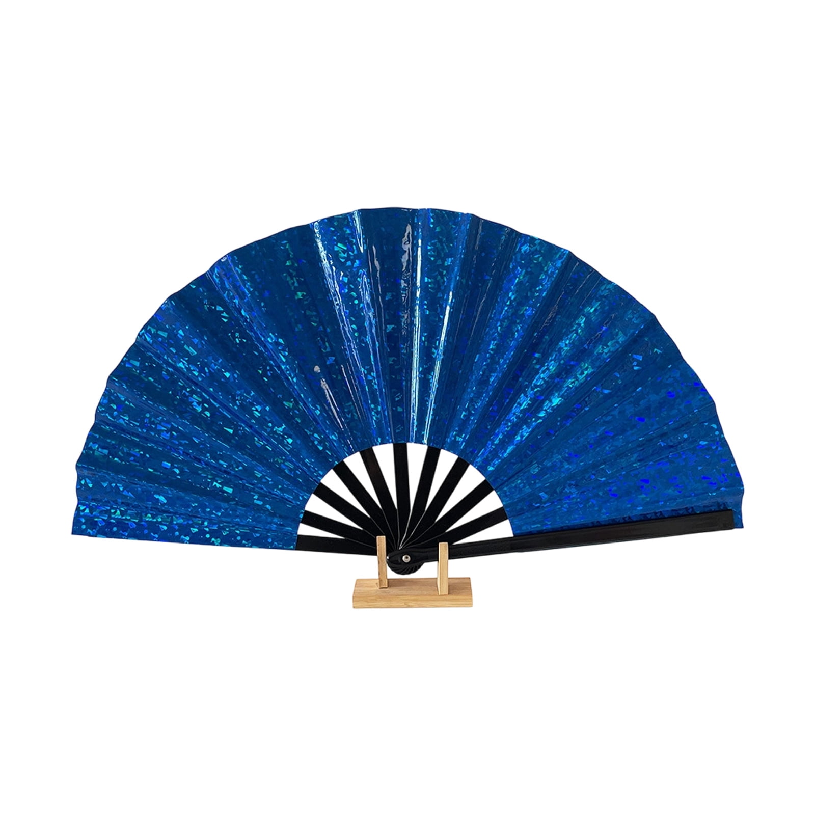 Large Folding Hand Fan Glitters Foldable Fan Chinese kungfu Taichi ...