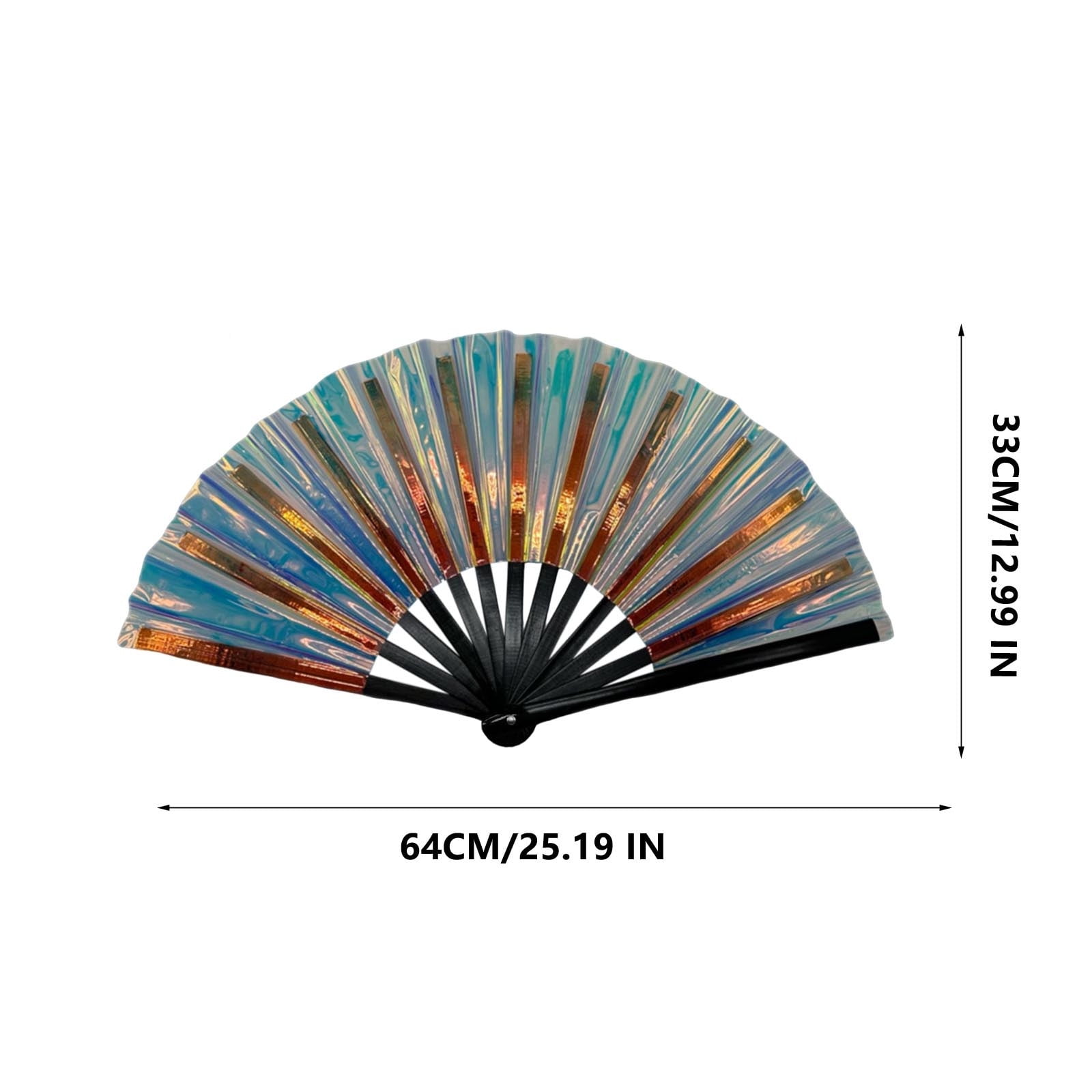 Large Folding Hand Fans - 10 Inch Folding Fans for Party Music Festival ...