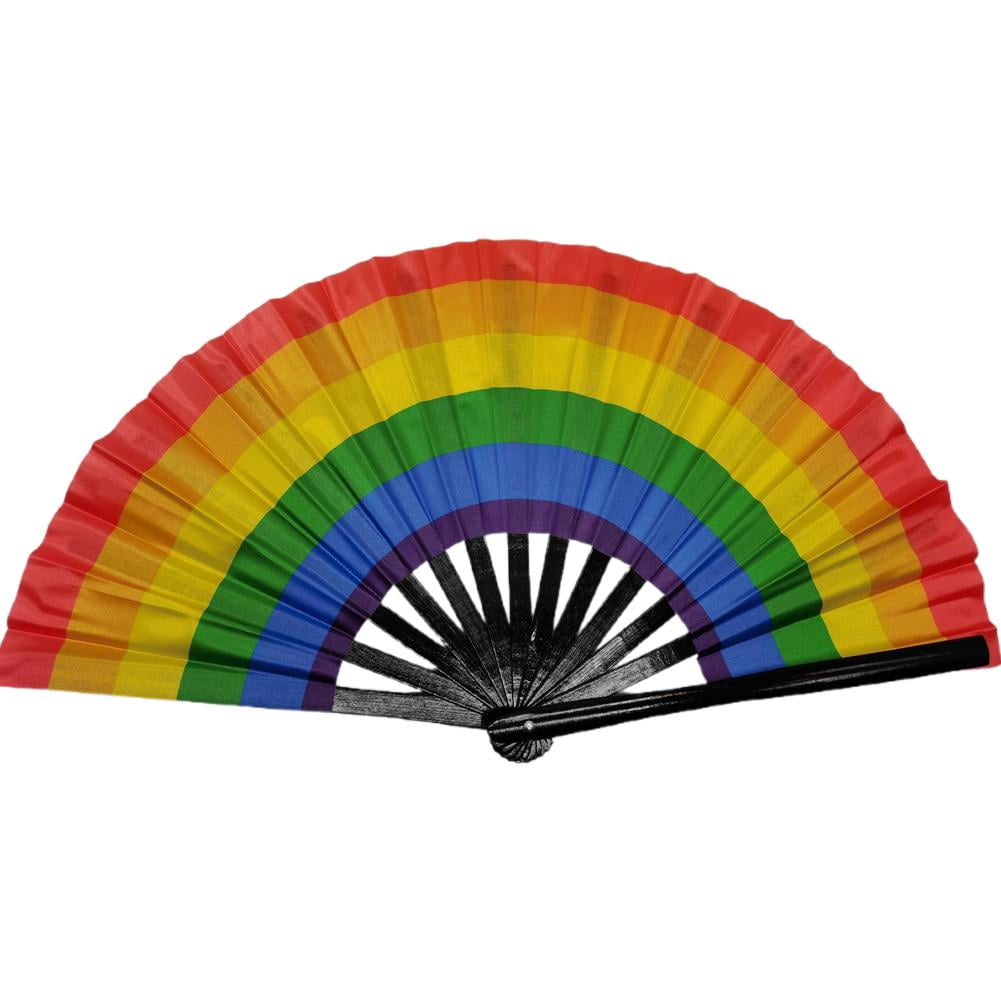 Large Folding Hand Rave Fan Popping Fan for Line Dancing Clacking Fans ...