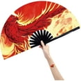 Large Folding Hand Rave Fan Popping Fan for Line Dancing Clacking Fans ...