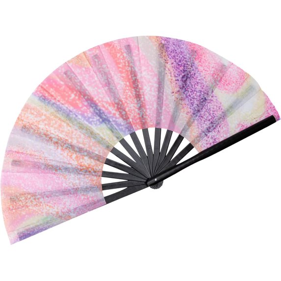 Large Folding Hand Rave Fan Popping Fan for Line Dancing Clacking Fans ...