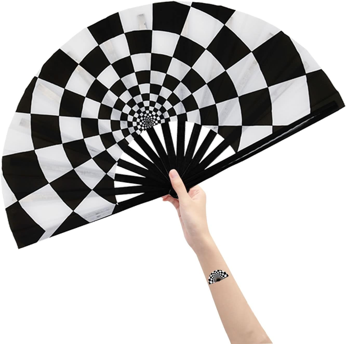 Large Folding Hand Rave Fan Popping Fan for Line Dancing Clacking Fans ...
