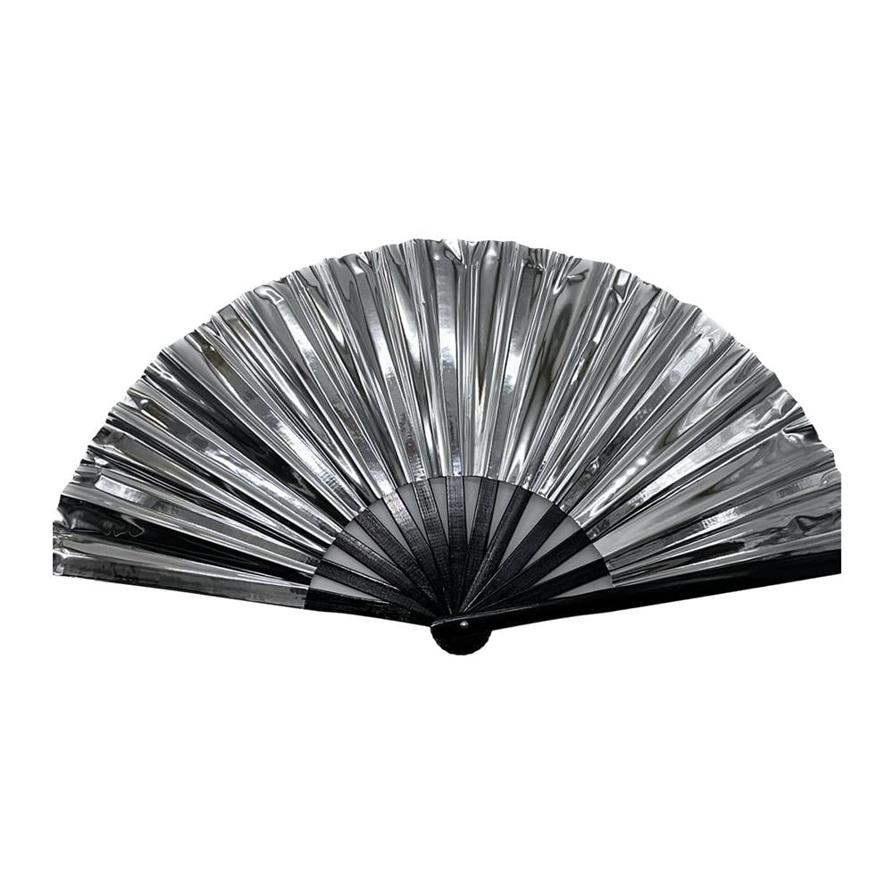 Large Folding Holographic Clack Fans for LINE Dancing, Laser Colors ...