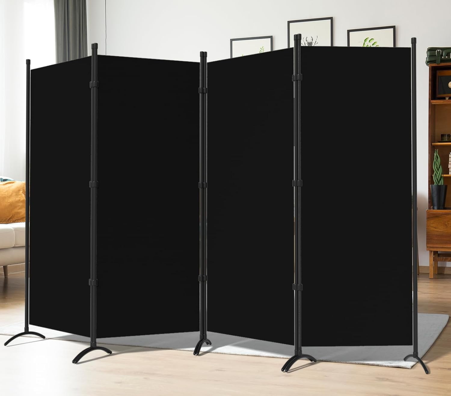 Large Folding Panel Portable Stand Room dividers Privacy Screen for Bedroom Dining Room Screens ...