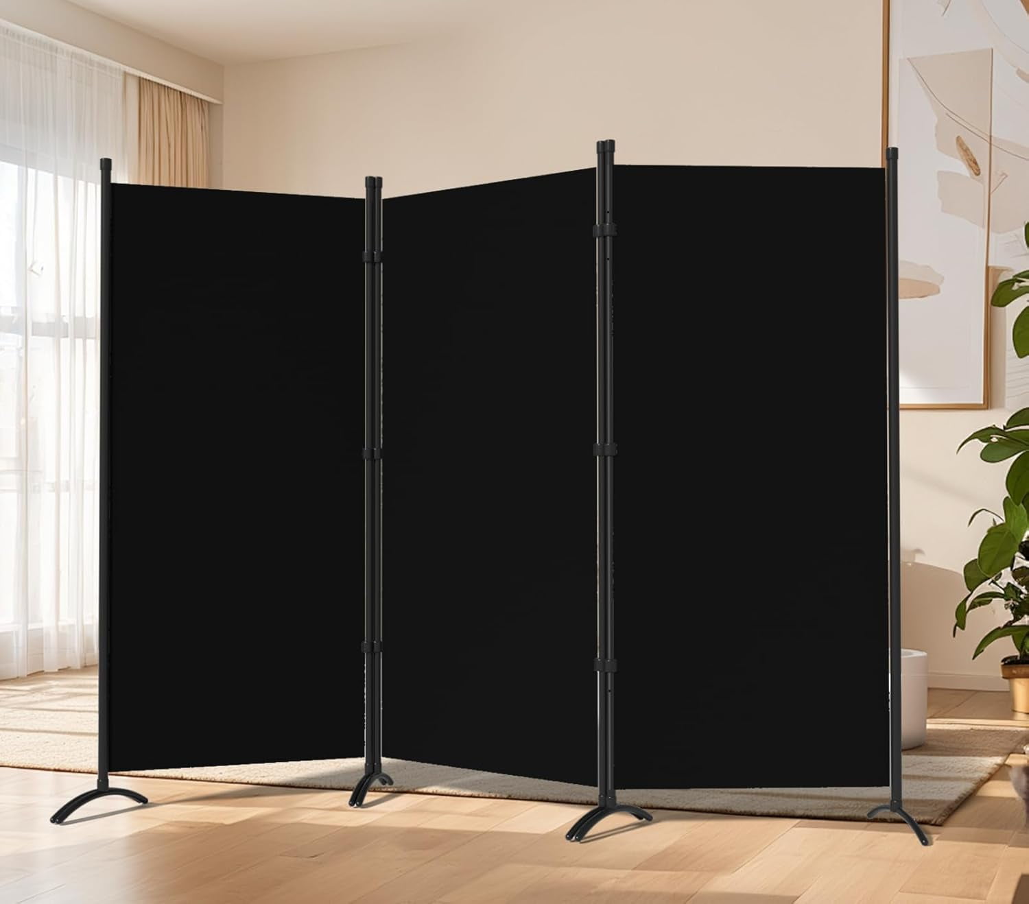 Large Folding Panel Portable Stand Room dividers Privacy Screen for ...