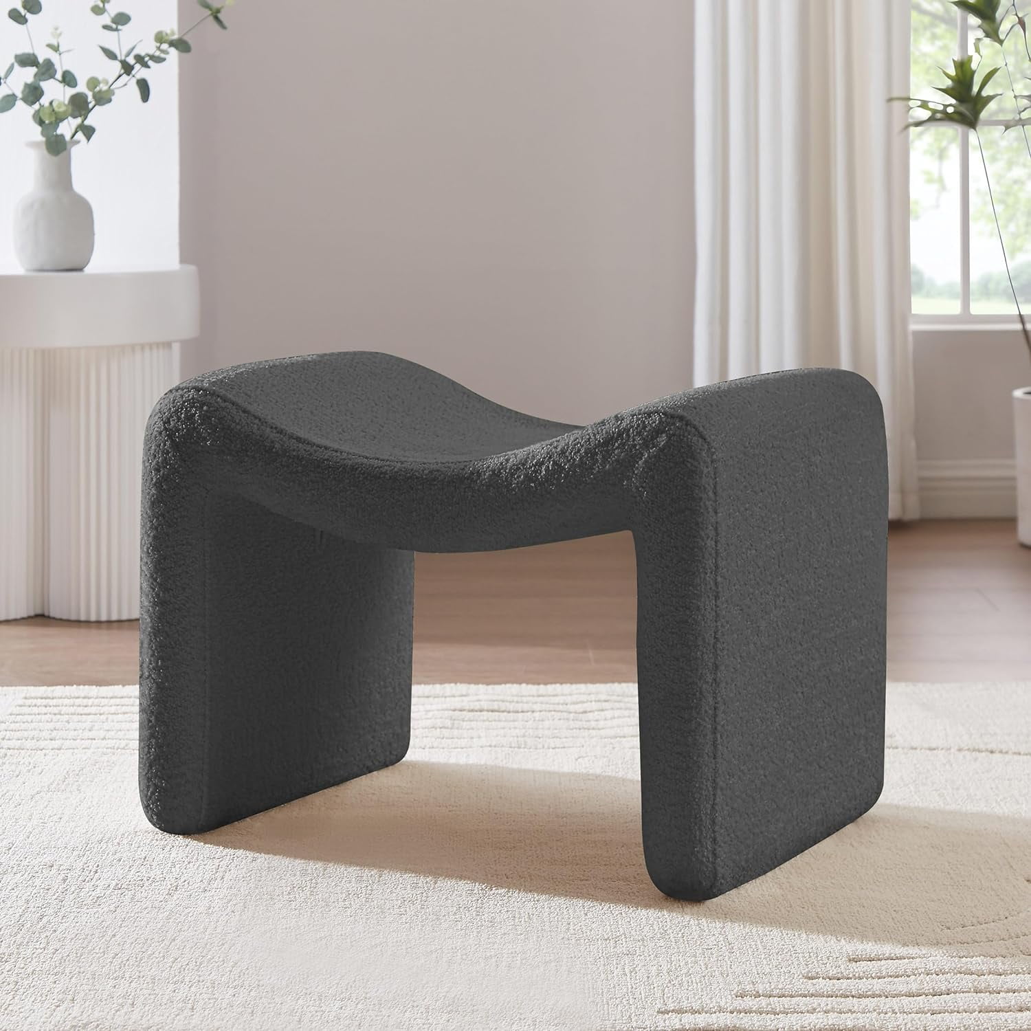 Large Footstool Ottoman, Multi-Functional Modern Foot Stool, Sofa ...