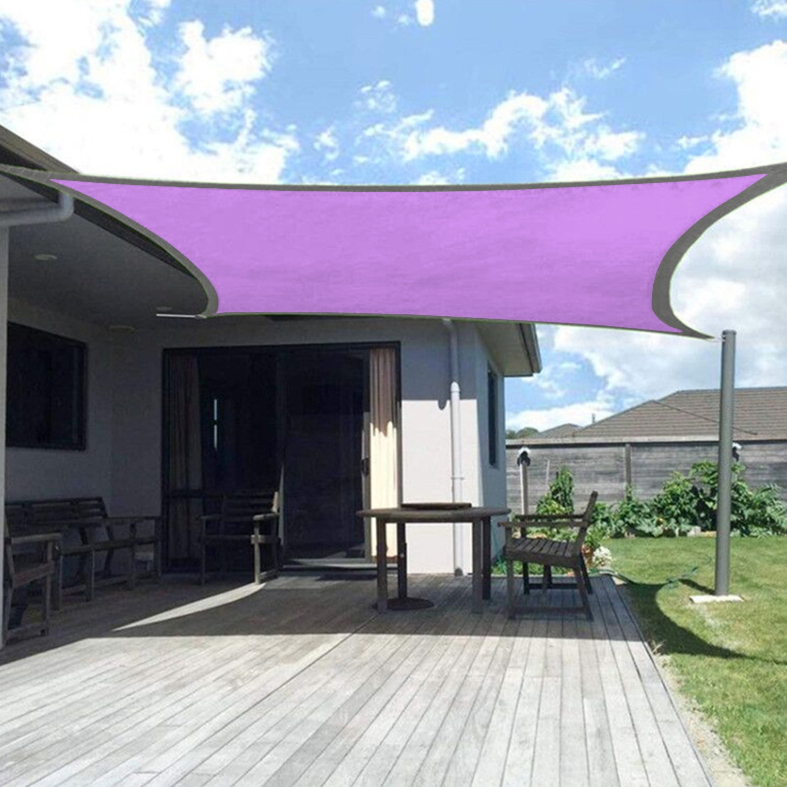 Large Four Sided Terrace Garden Shade Sail, 78 7x118 Inch, Outdoor ...