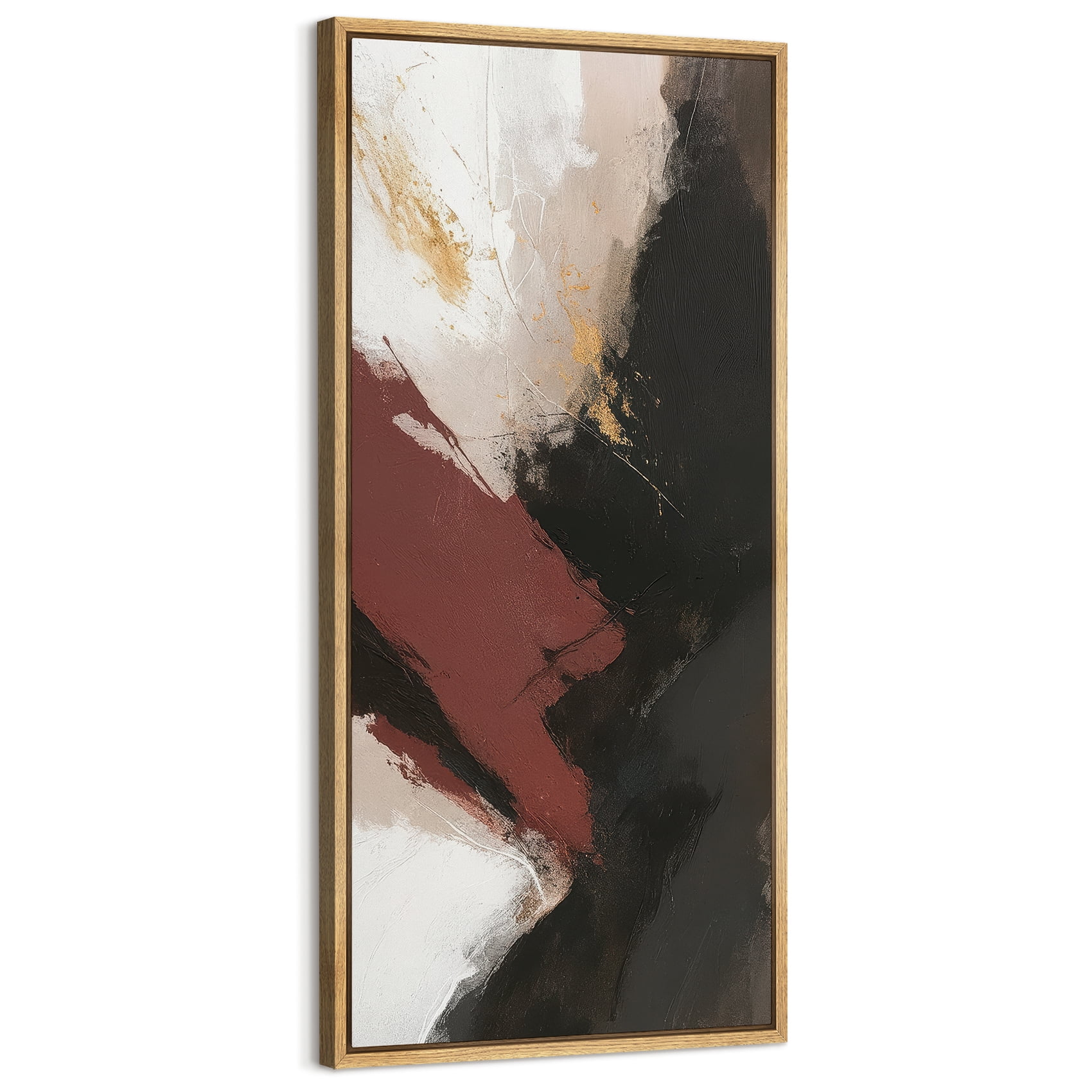 Large Framed Canvas Art Abstract Painting Print for Modern Living Room ...