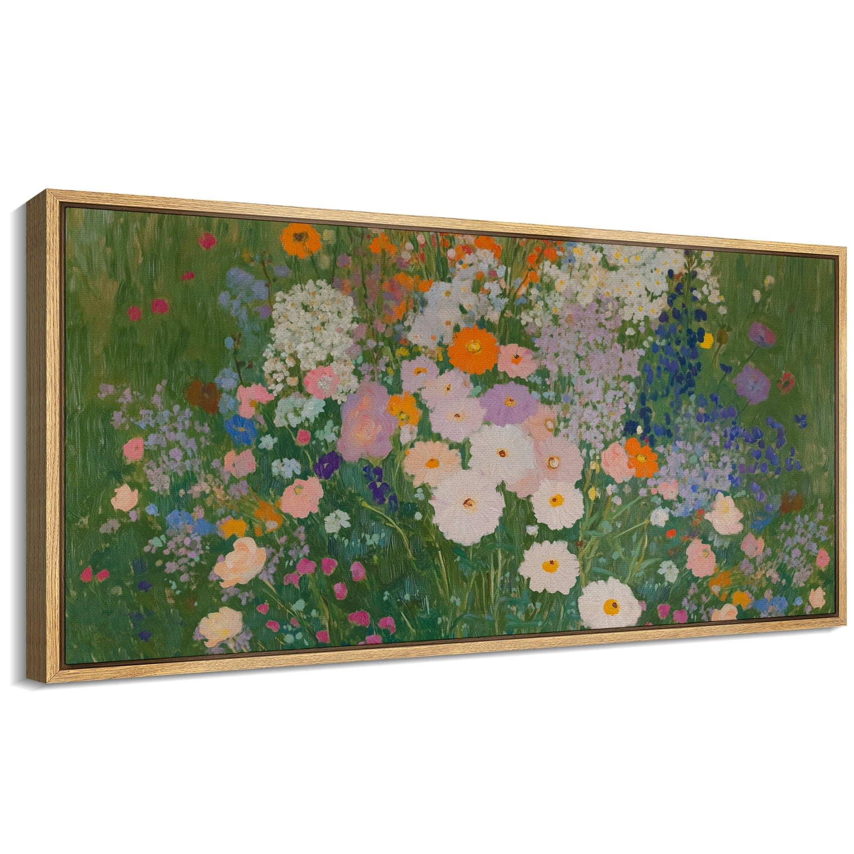 Large Framed Canvas Print Abstract Floral Bouquet with SoftWall Art ...