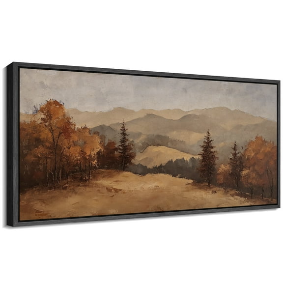 Large Framed Canvas Print Minimalist Sky and Flying BirdsWall Art ...