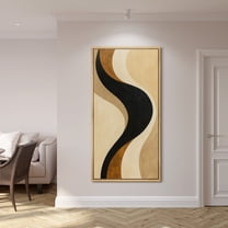 Large Framed Canvas Print Ginkgo Leaf Botanical Wall Art Minimalist ...